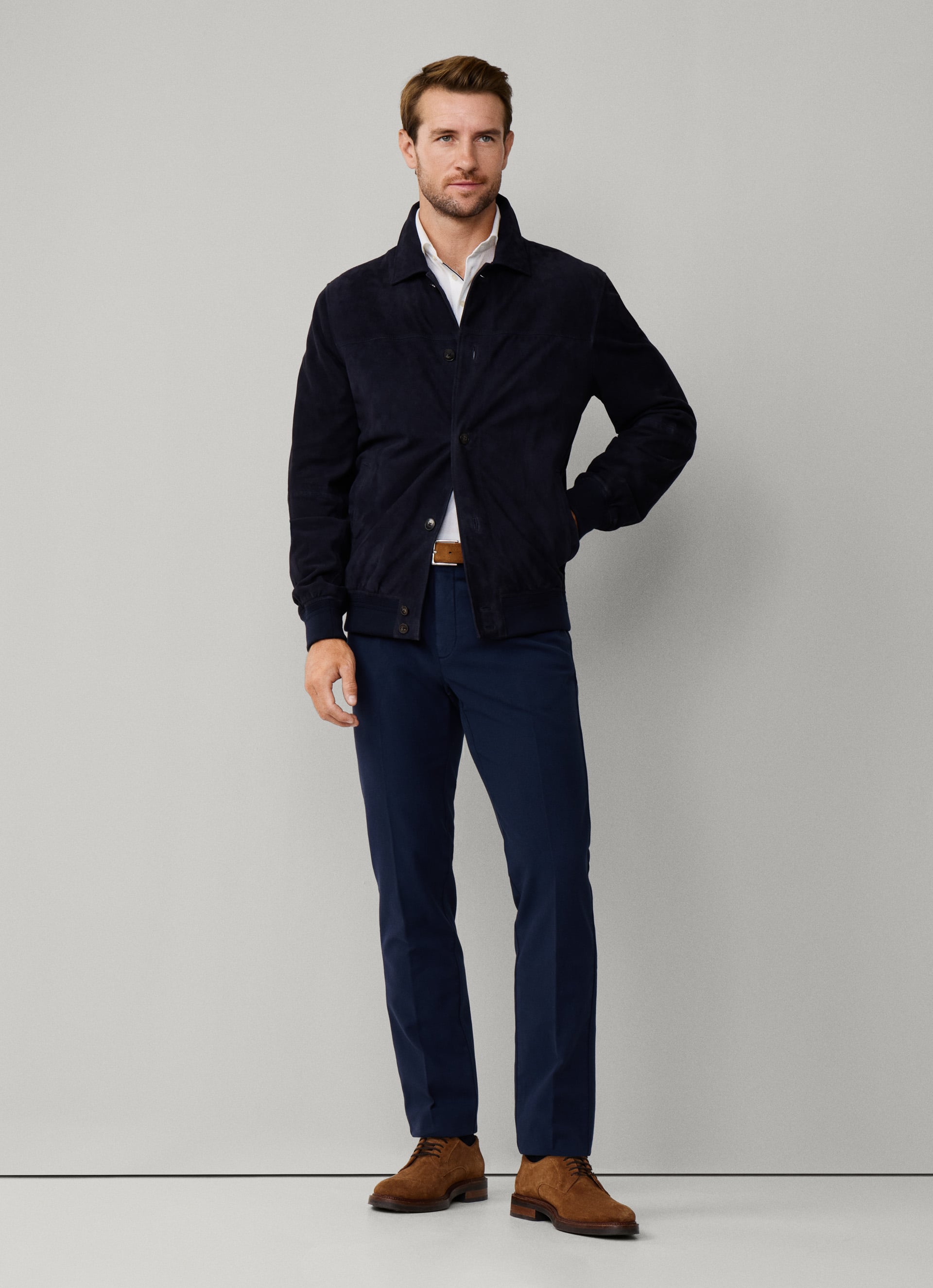 Slim Fit Kensington Devon Textured Chino | Hackett London